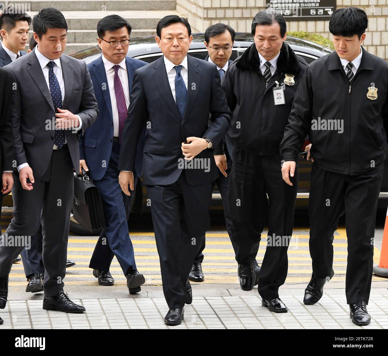 20 March 2017 - Seoul, South Korea : Lotte Group Chairman Shin Dong-bin ...