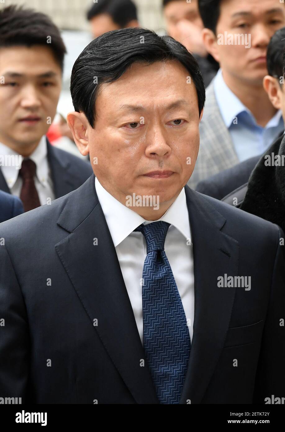 20 March 2017 - Seoul, South Korea : Lotte Group Chairman Shin Dong-bin ...