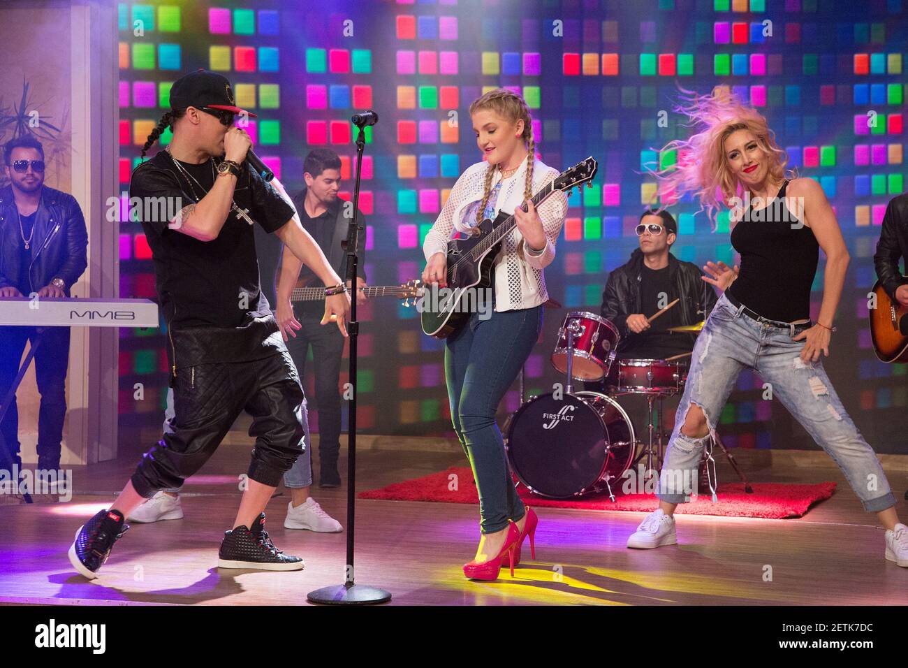 MIAMI, FLORIDA - MARCH 20: Rapper 'Red Rat" and singer composer Elise ...