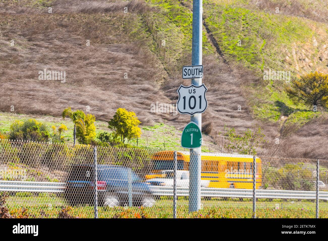 Highway 1 sign hi-res stock photography and images - Alamy