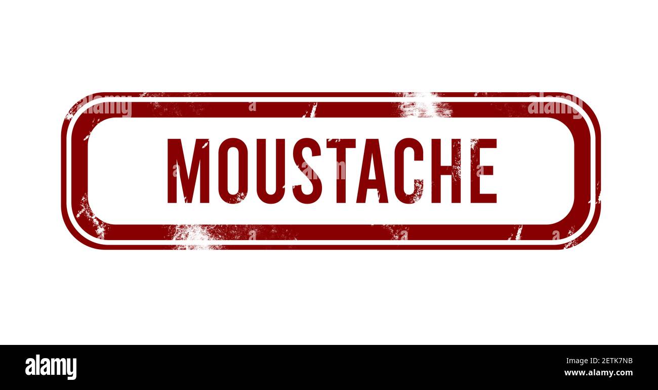 Moustache sign Cut Out Stock Images & Pictures - Alamy