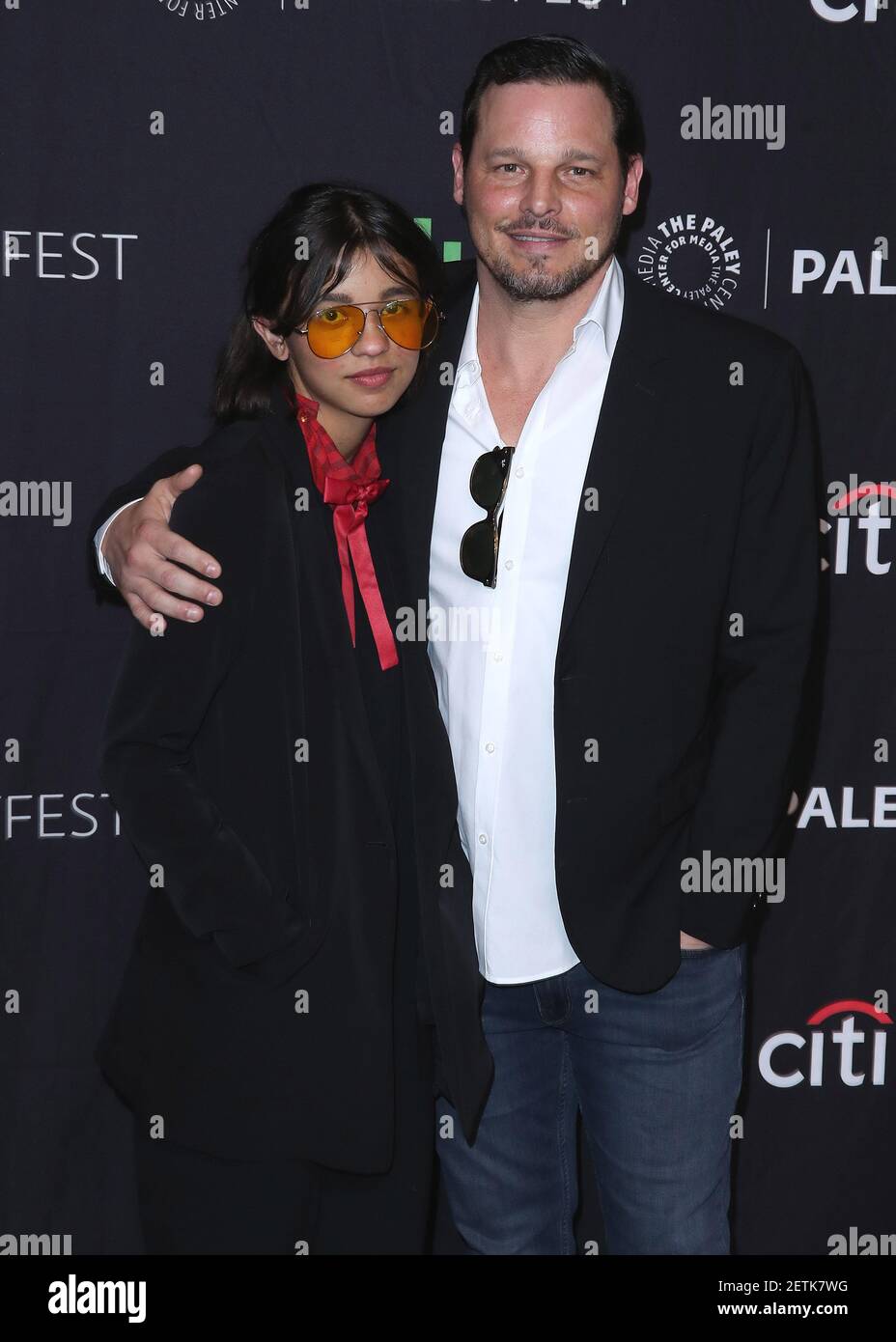 HOLLYWOOD, CA - MARCH 19: Justin Chambers and daughter Eva Chambers at ...