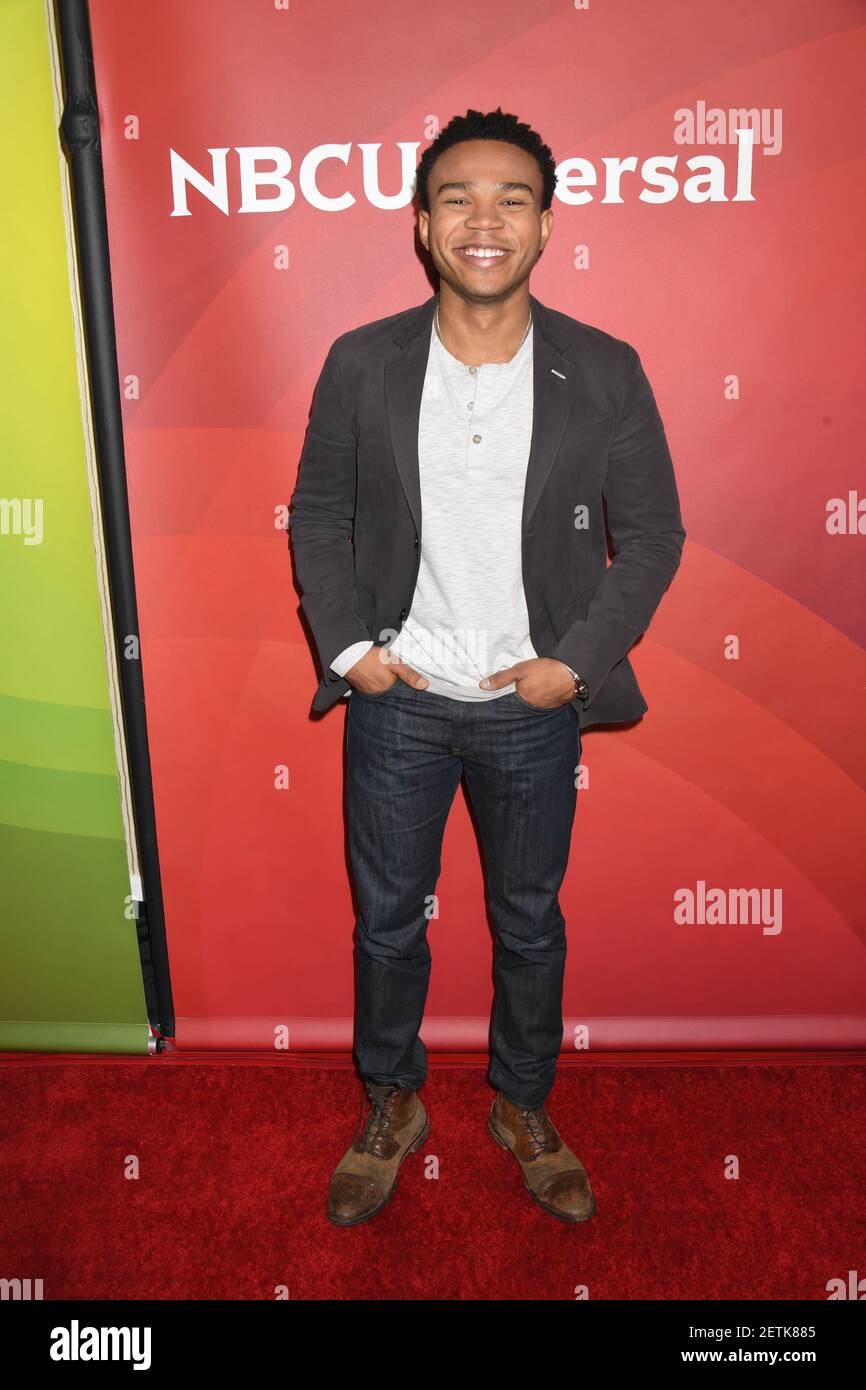 Robert Bailey Jr., attends the NBC 2017 Summer Tour Press Day, held at ...