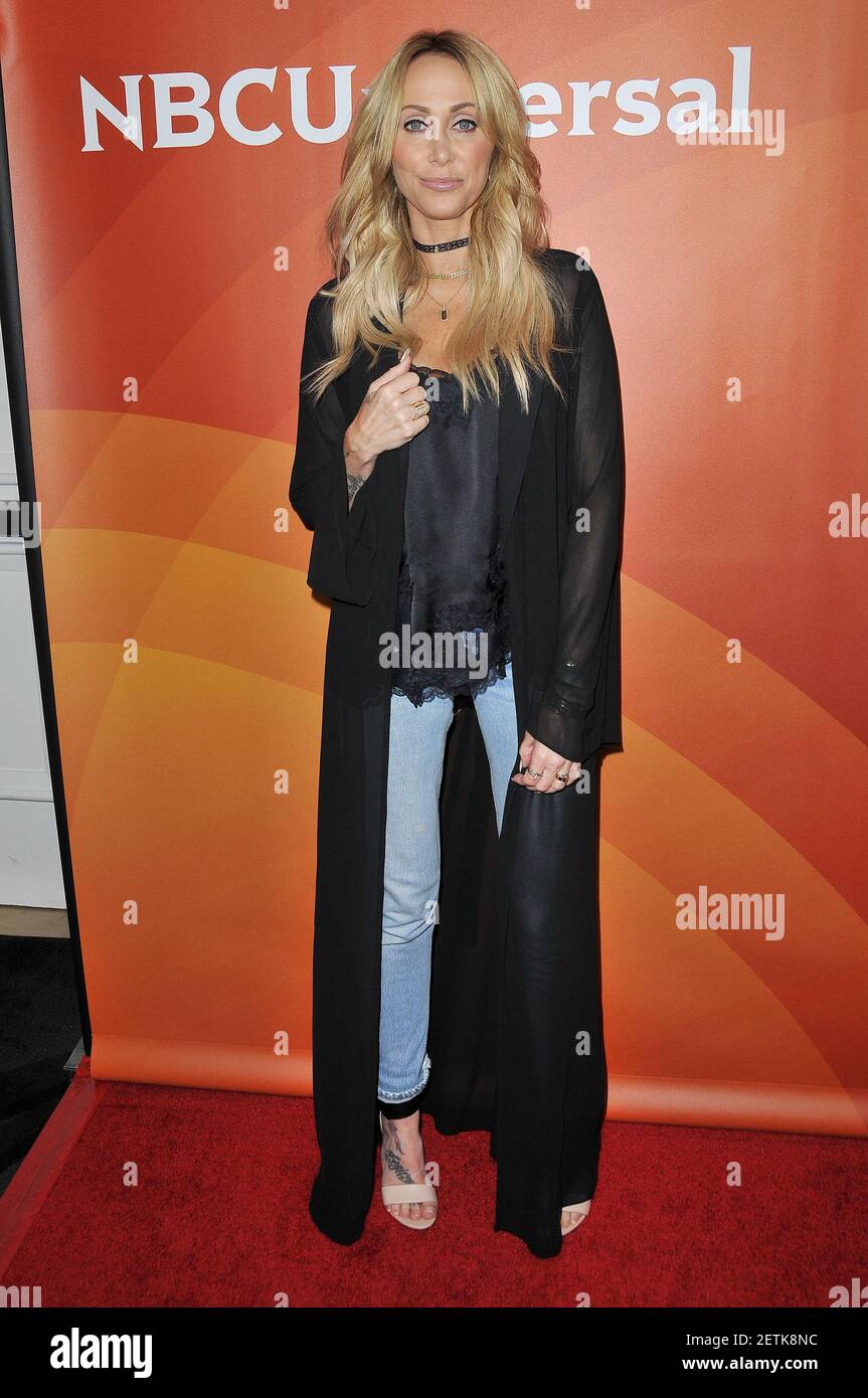 Tish Cyrus arrives at the 2017 NBCUniversal Summer Press Day held at ...
