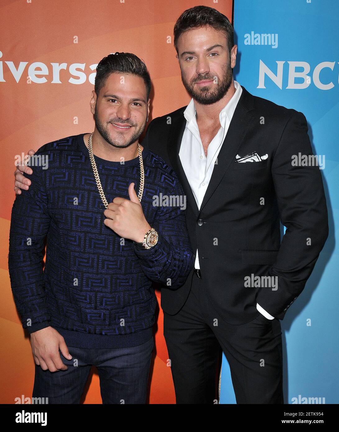 (L-R) Ronnie Magro Ortiz and Chad Johnson arrives at the 2017 ...