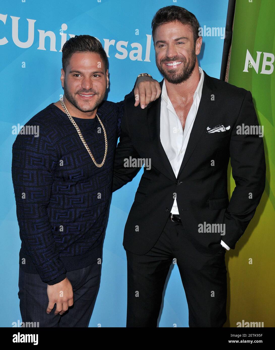 (L-R) Ronnie Magro Ortiz and Chad Johnson arrives at the 2017 ...