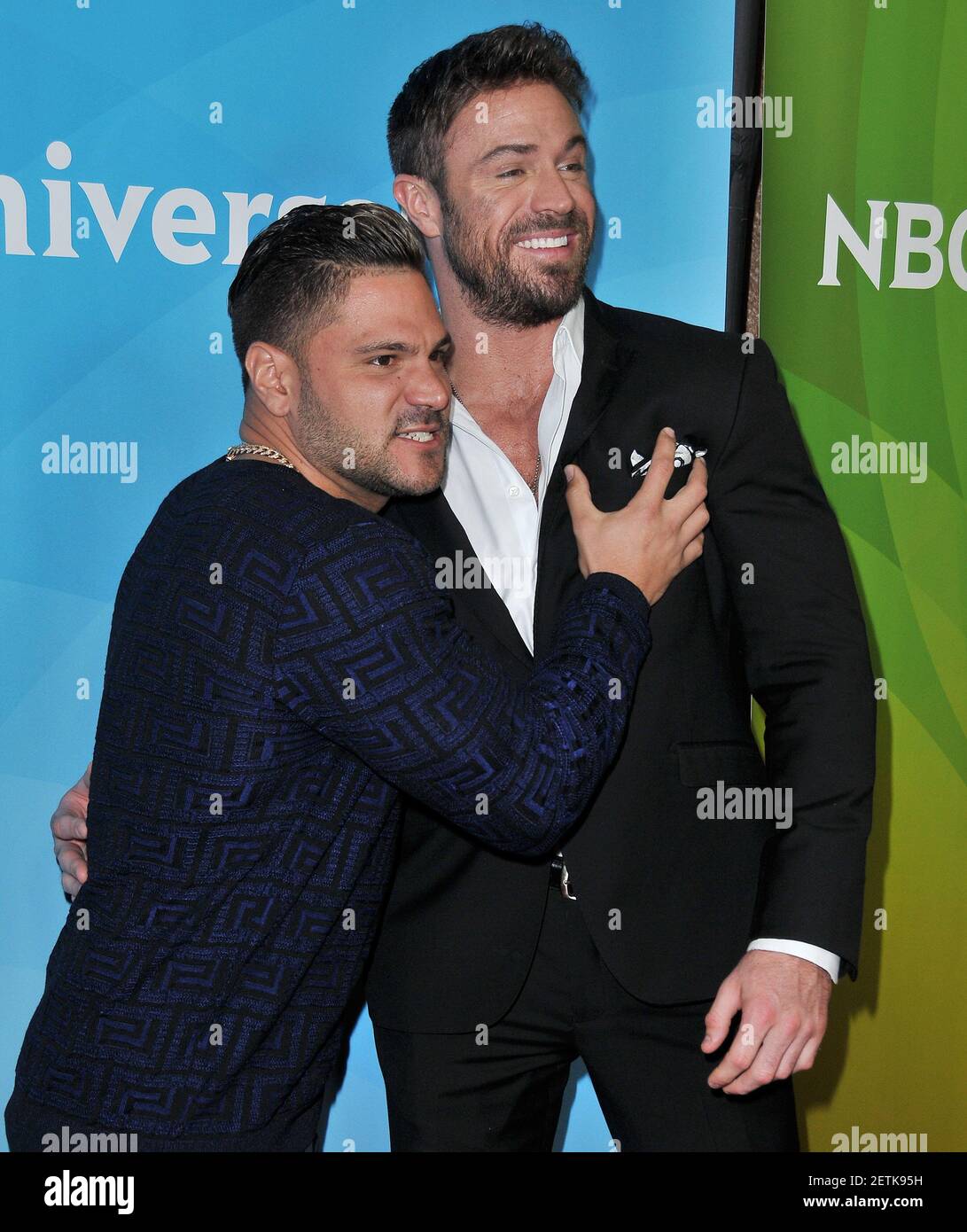 (L-R) Ronnie Magro Ortiz and Chad Johnson arrives at the 2017 ...