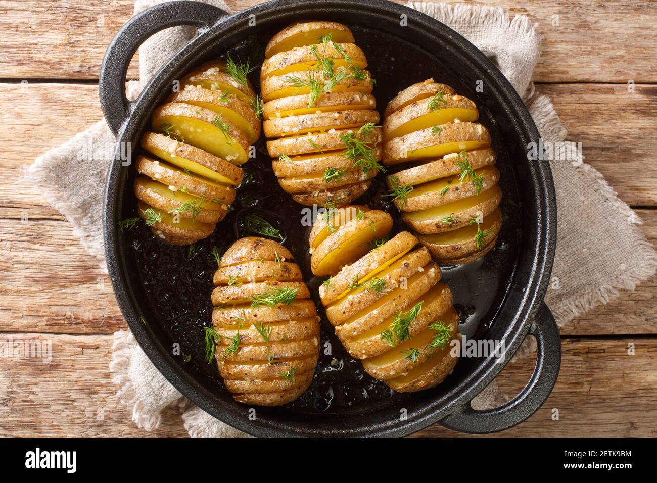 Hasselback potato hi-res stock photography and images - Alamy