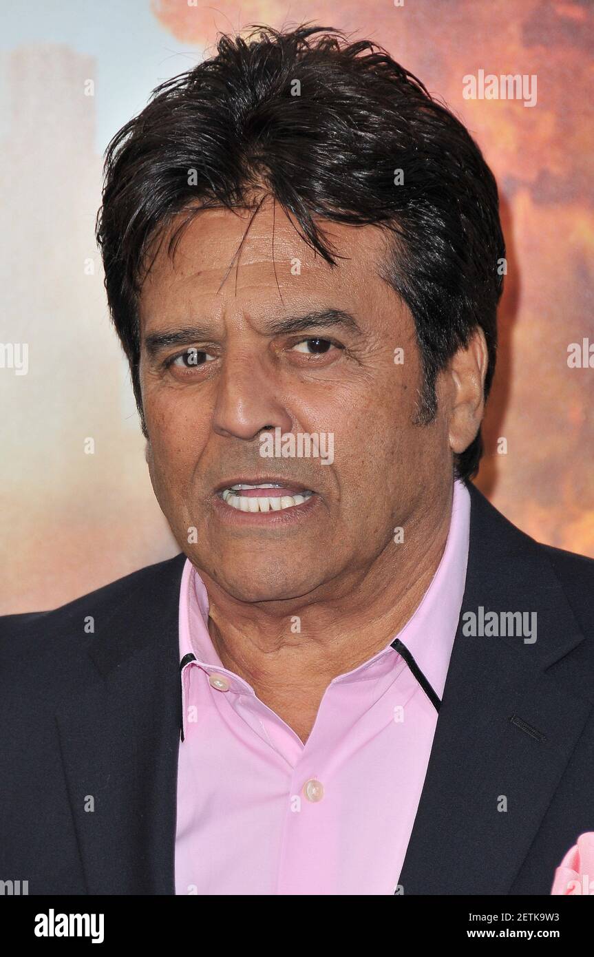 Erik Estrada arrives at the "CHIPS" Los Angeles Premiere held at the ...