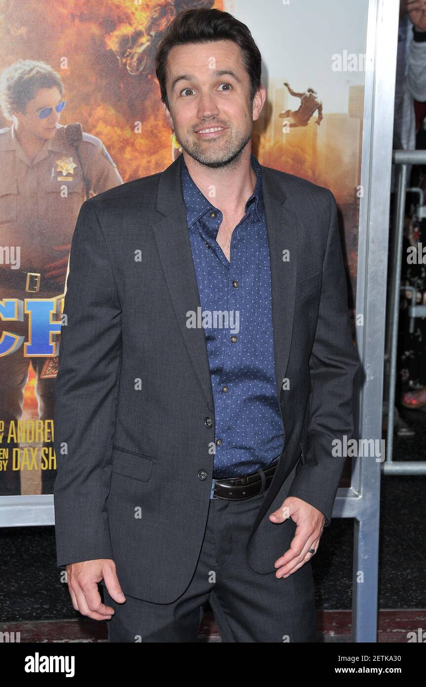 Rob McElhenny arrives at the "CHIPS" Los Angeles Premiere held at the ...