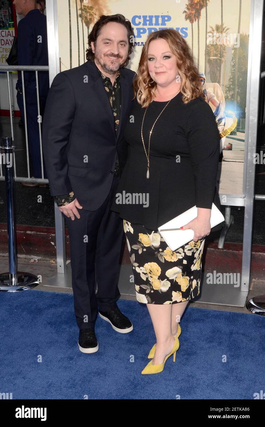Ben Falcone, Melissa McCarthy at the "Chips" Los Angeles Premiere at ...
