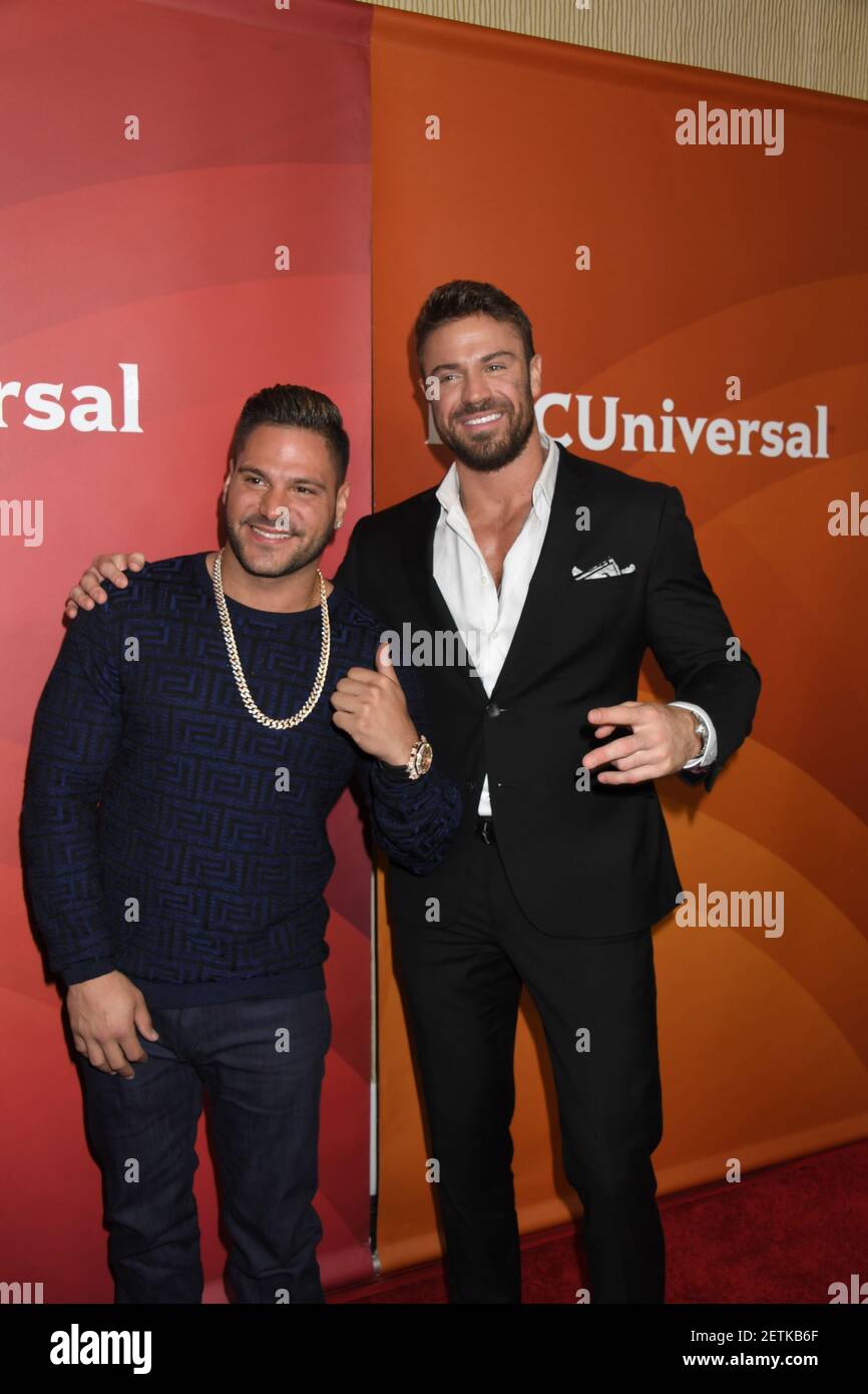 Ronnie Magro-Ortiz, Chad Johnson attends the NBC 2017 Summer Tour Press ...