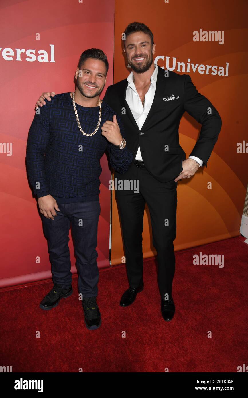 Ronnie Magro-Ortiz, Chad Johnson attends the NBC 2017 Summer Tour Press ...