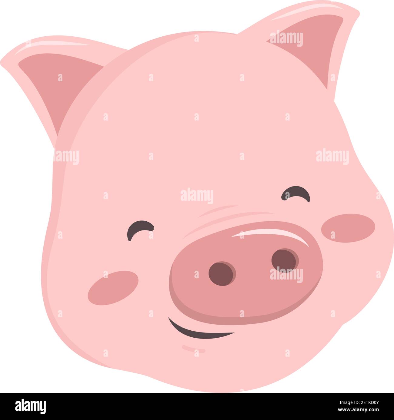 Pig head Stock Vector Images - Alamy