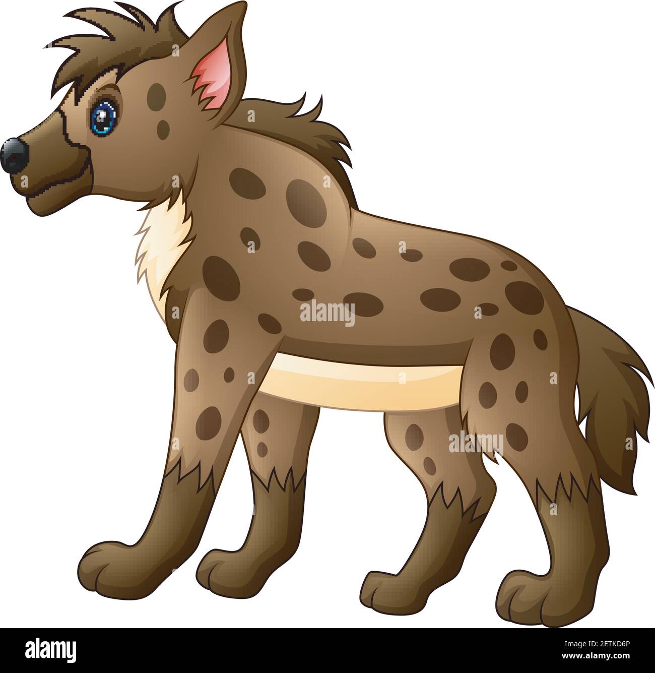 Vector illustration of Funny hyena cartoon Stock Vector Image & Art - Alamy