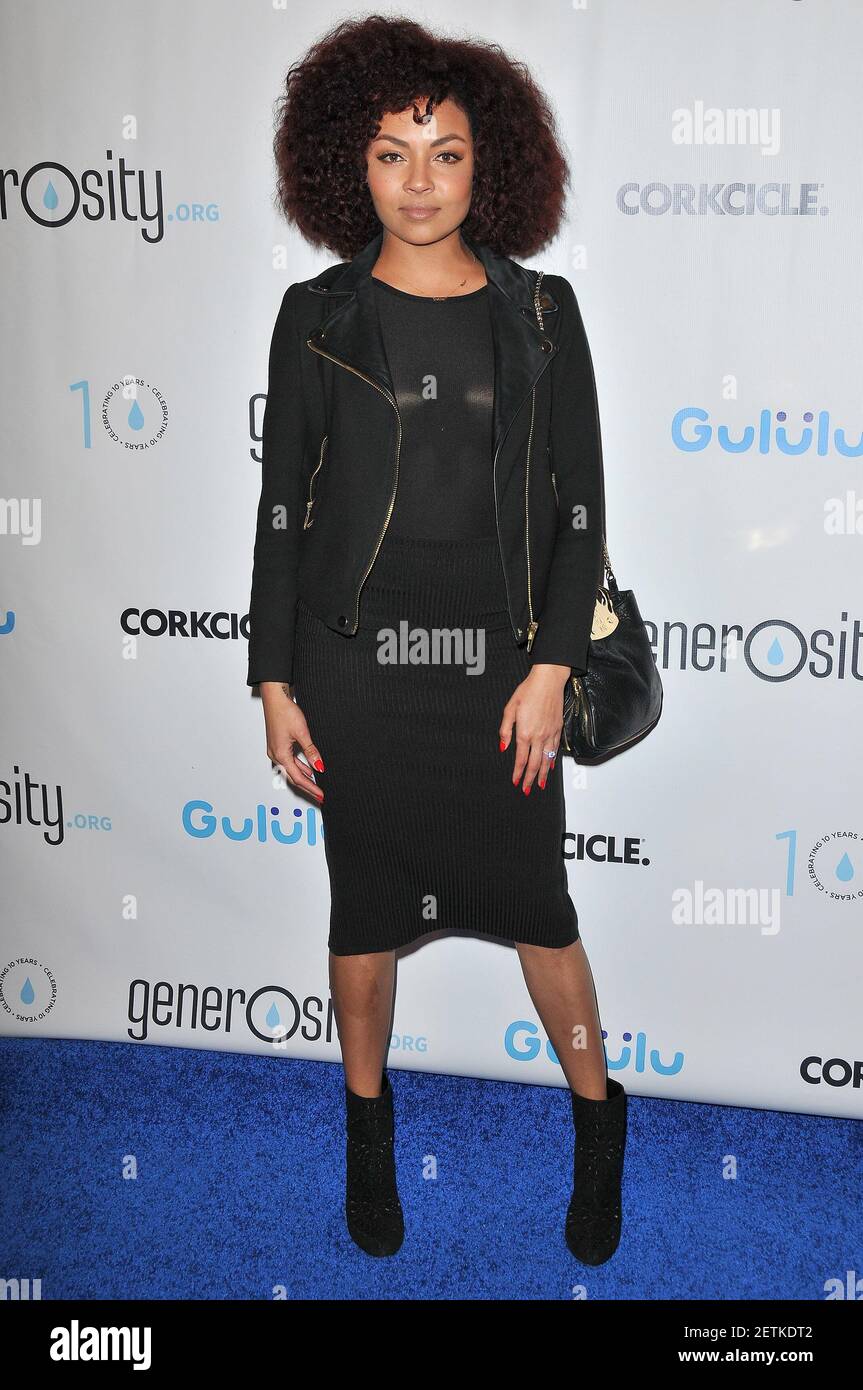 Ashley Everett arrives at A Night Of Generosity Celebrating World Water ...