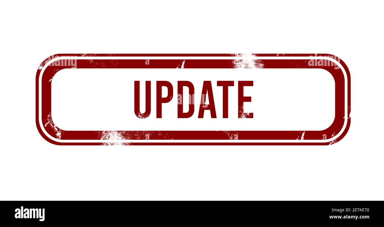 Stamp update Cut Out Stock Images & Pictures - Alamy