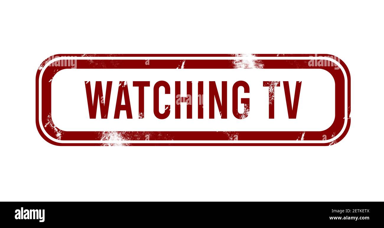 Watching tv Cut Out Stock Images & Pictures - Alamy