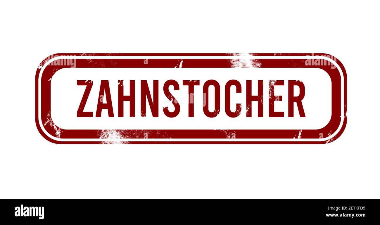 zahnstocher - red grunge button, stamp Stock Photo - Alamy