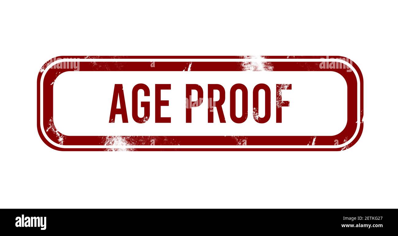 Proof of age sign Cut Out Stock Images & Pictures - Alamy
