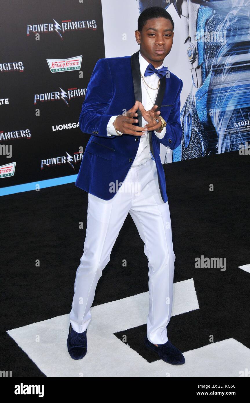 RJ Cyler arrives at "Saban's Power Rangers" Los Angeles Premiere held ...