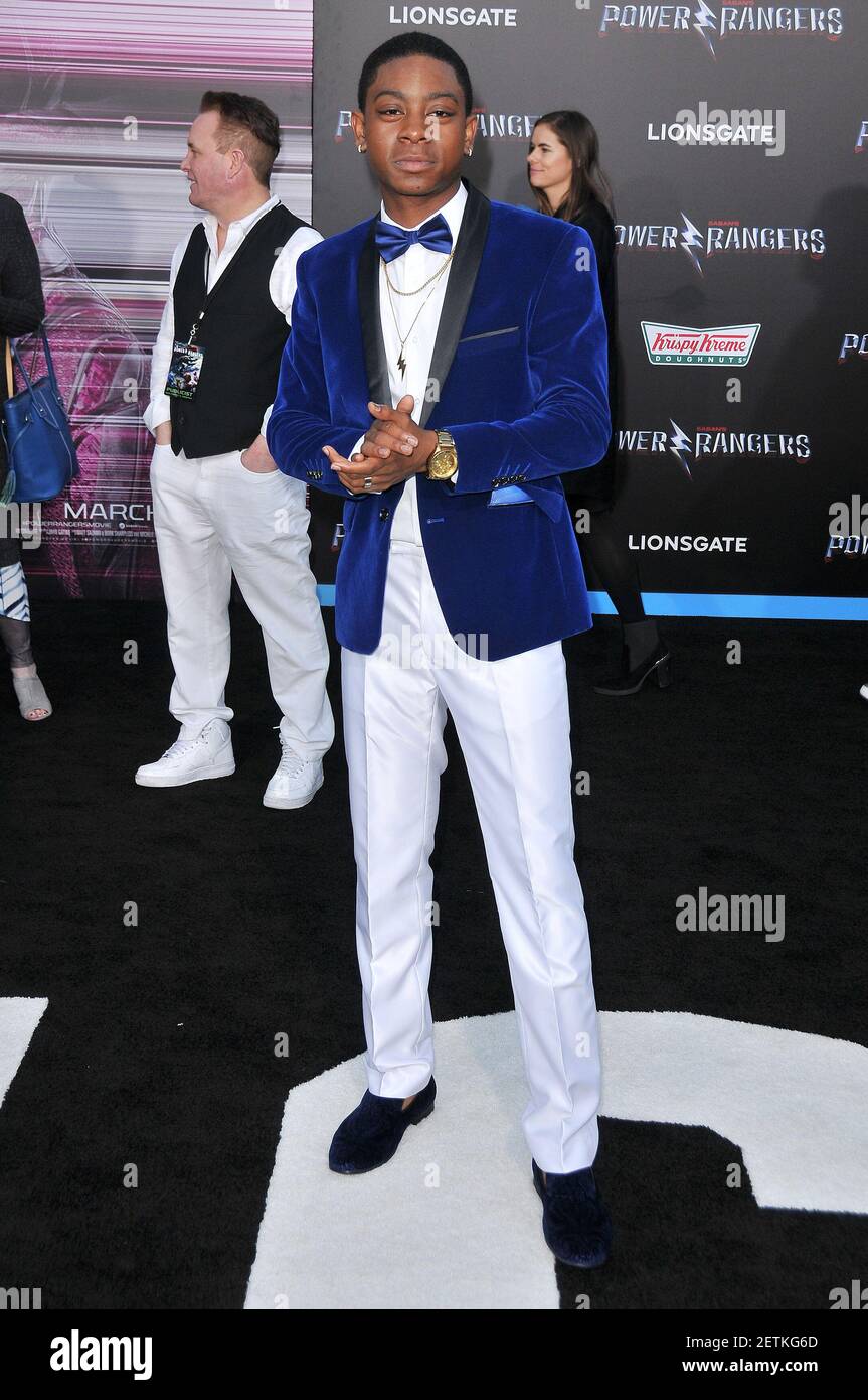 RJ Cyler arrives at "Saban's Power Rangers" Los Angeles Premiere held ...