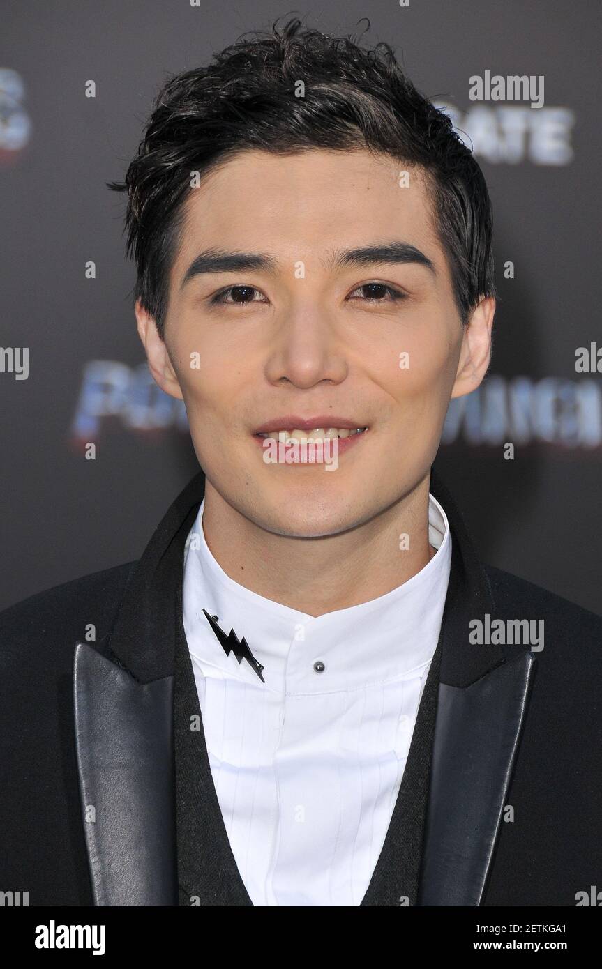 Ludi Lin Arrives At Sabans Power Rangers Los Angeles Premiere Held At The Village Theatre In