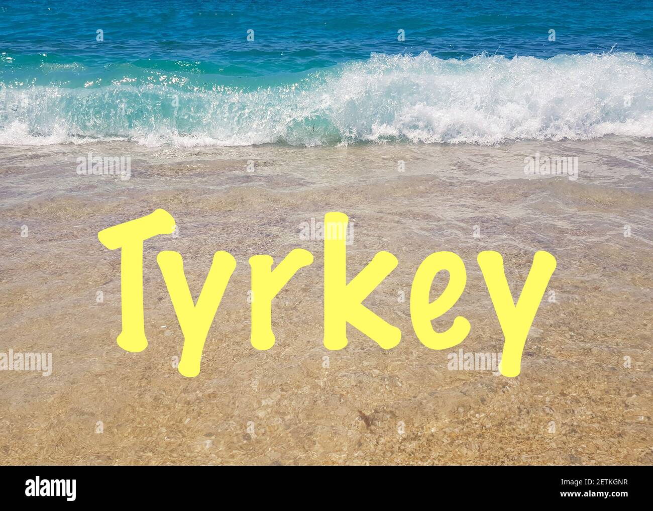 Golden Sea Beach of Cleopatra in Alanya, Turkey Stock Photo - Alamy