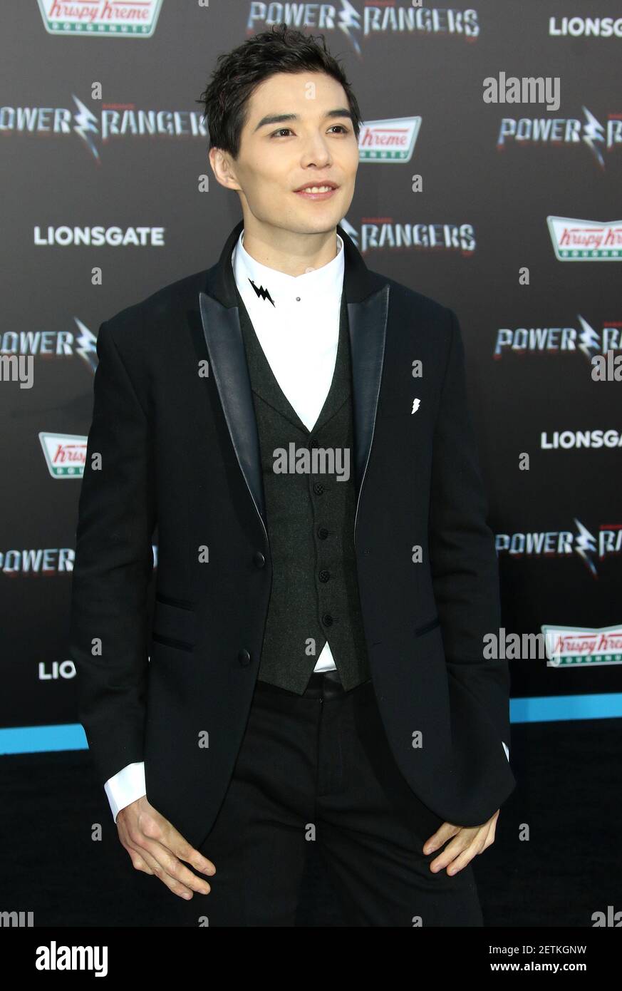 Ludi Lin at the Premiere Of Lionsgate's 'Power Rangers' held at The ...