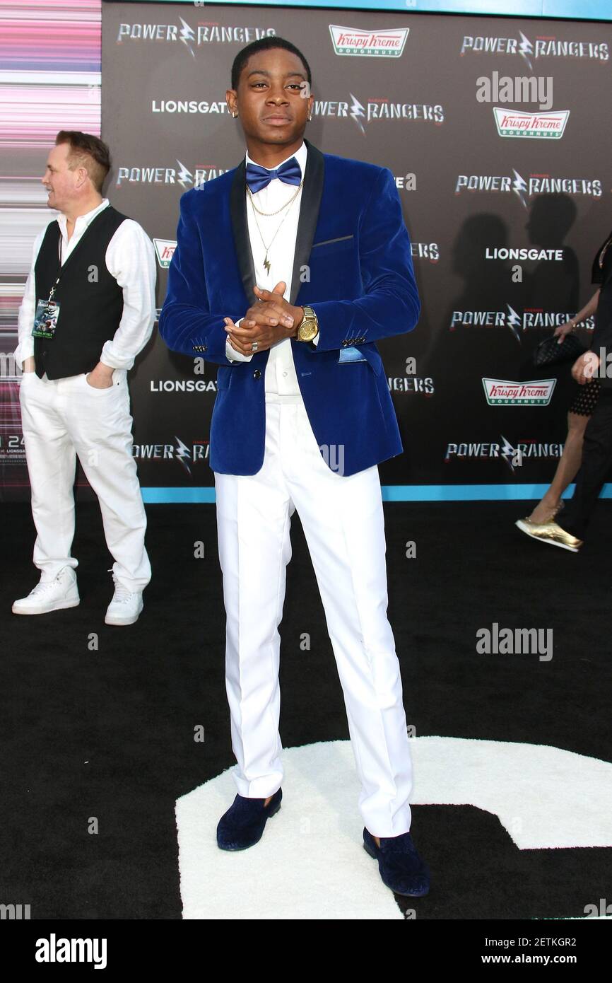 RJ Cyler at the Premiere Of Lionsgate's 'Power Rangers' held at The ...