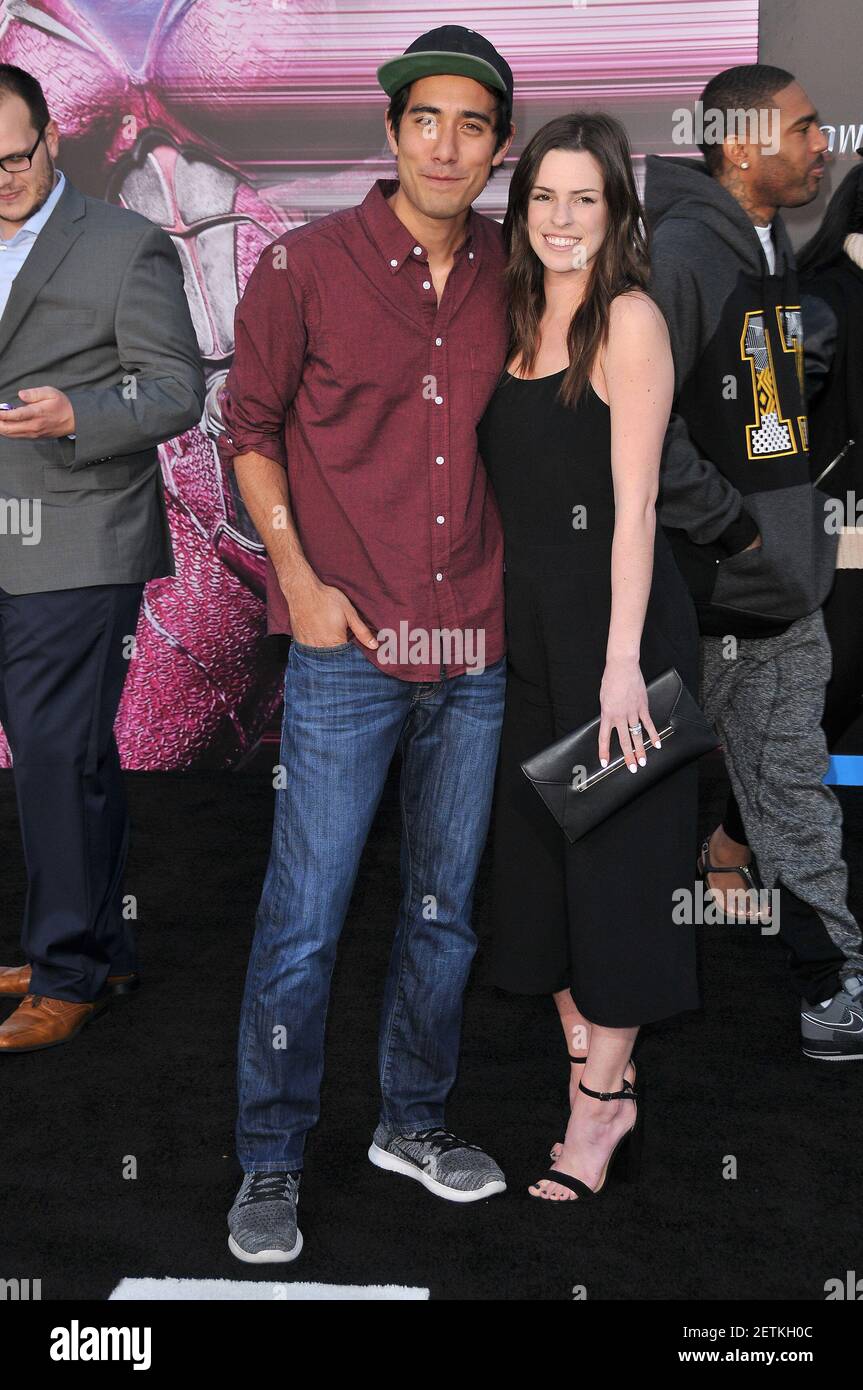 (L-R) Zach King and Rachel Holm arrives at "Saban's Power Rangers" Los ...