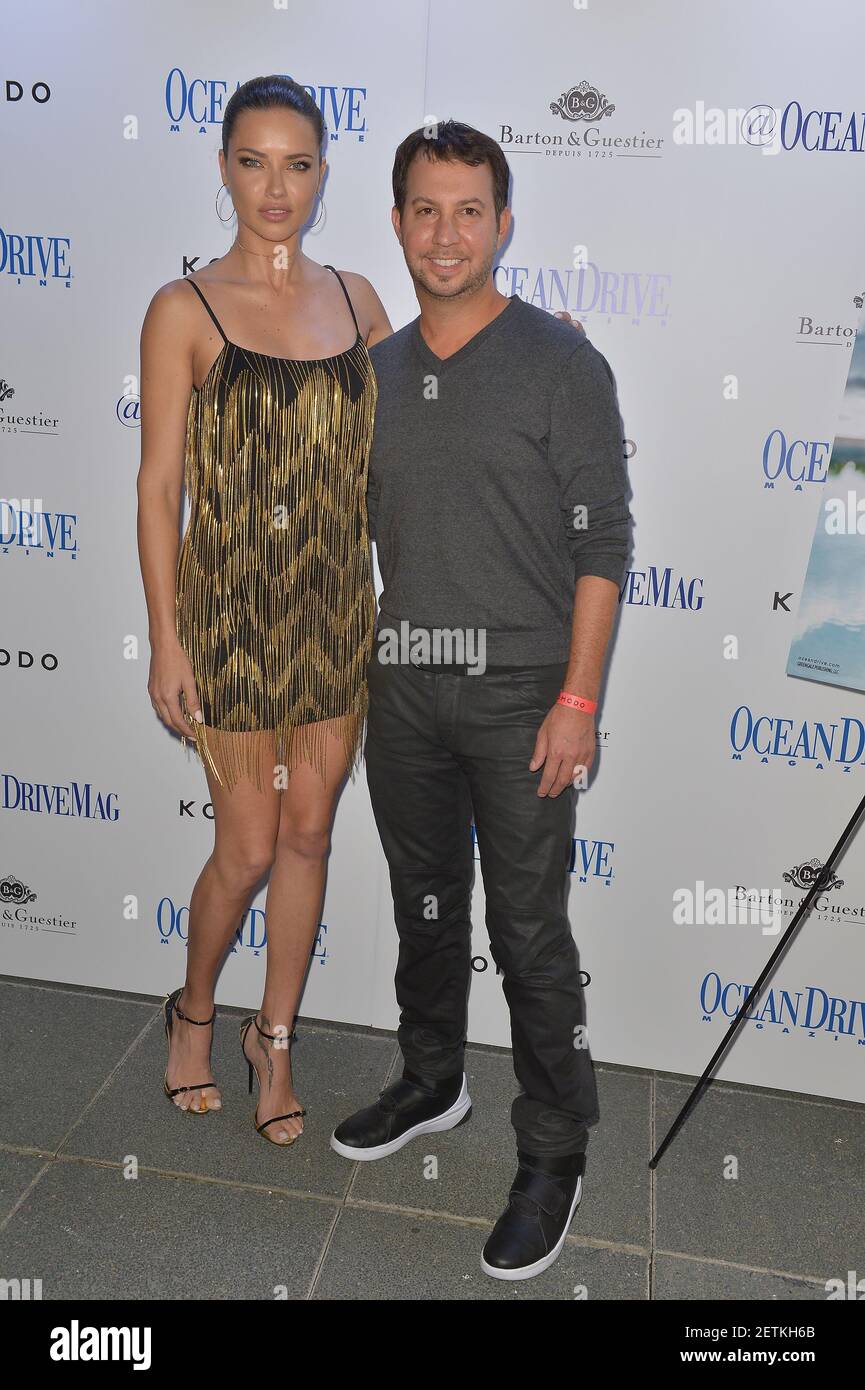 MIAMI, FL - MARCH 22: Adriana Lima and Jared Shapiro are seen arriving ...