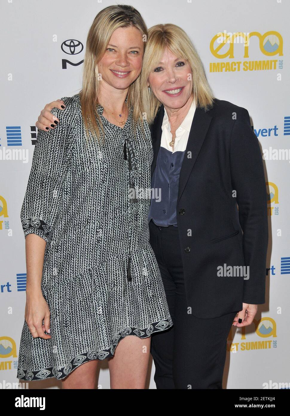 (L-R) Amy Smart and Debbie Levin, President & CEO of EMA at the EMA ...
