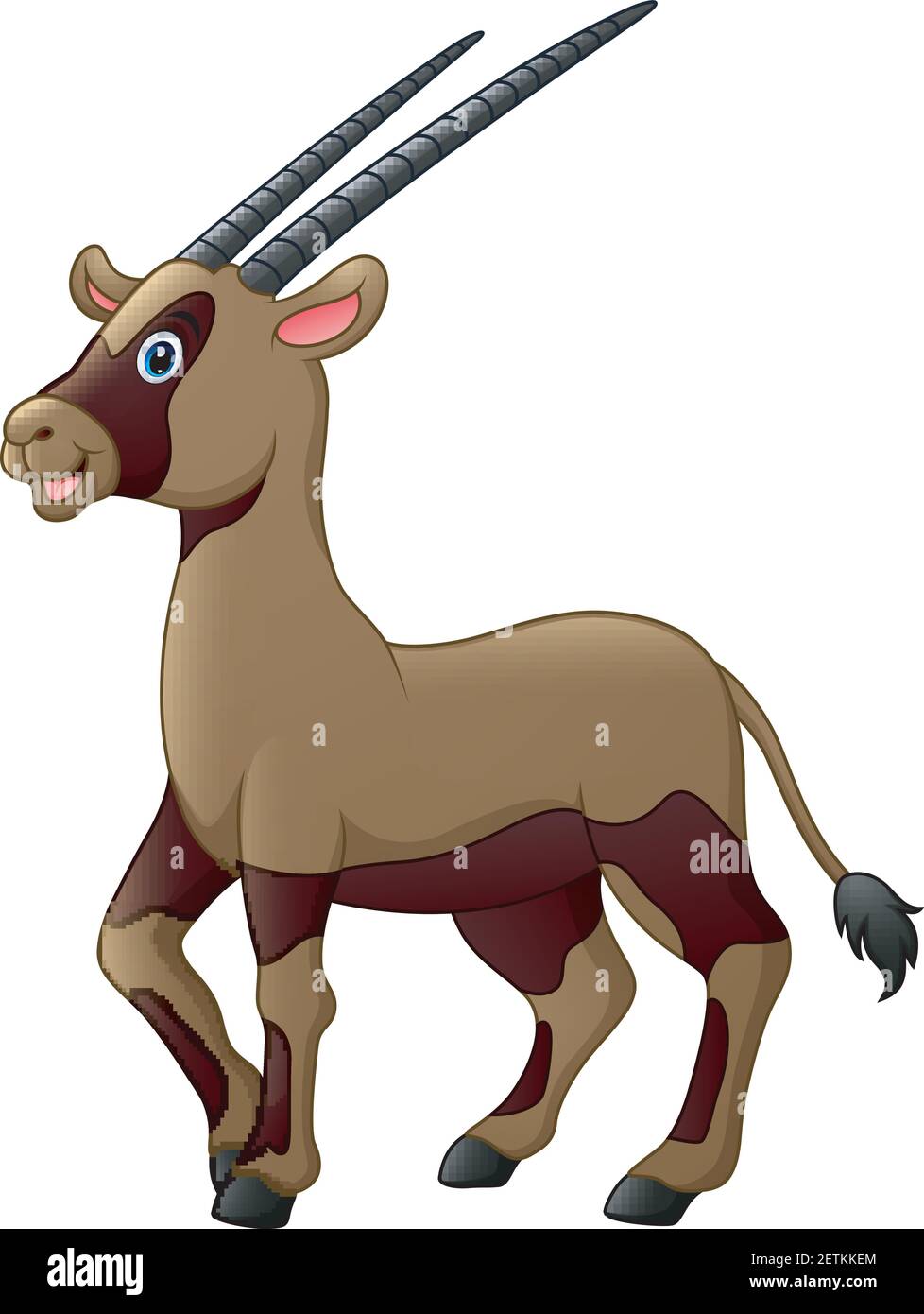 Vector illustration of Cute oryx cartoon Stock Vector Image & Art - Alamy