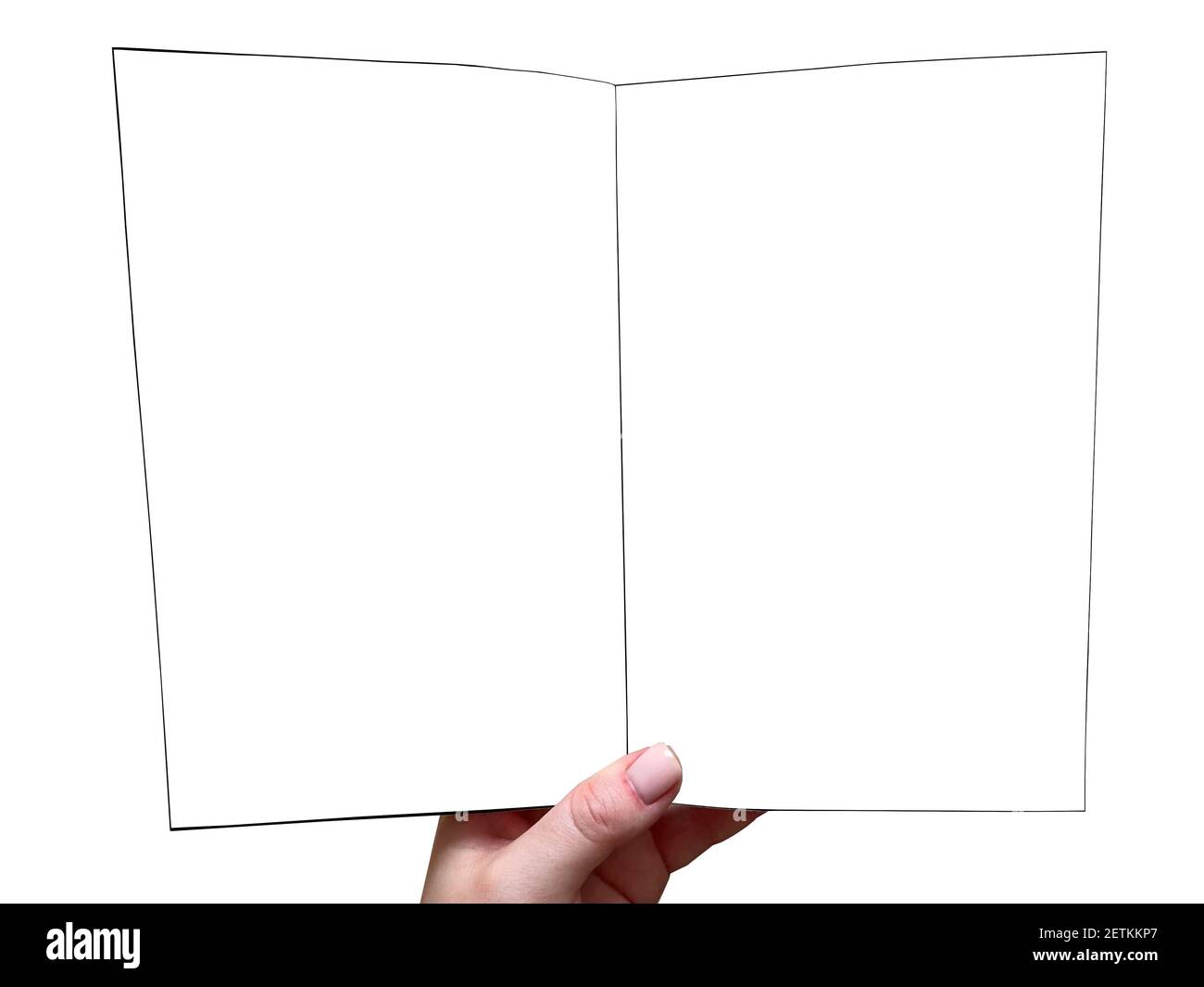 A book with mock up pages on a white isolated background Stock Photo ...