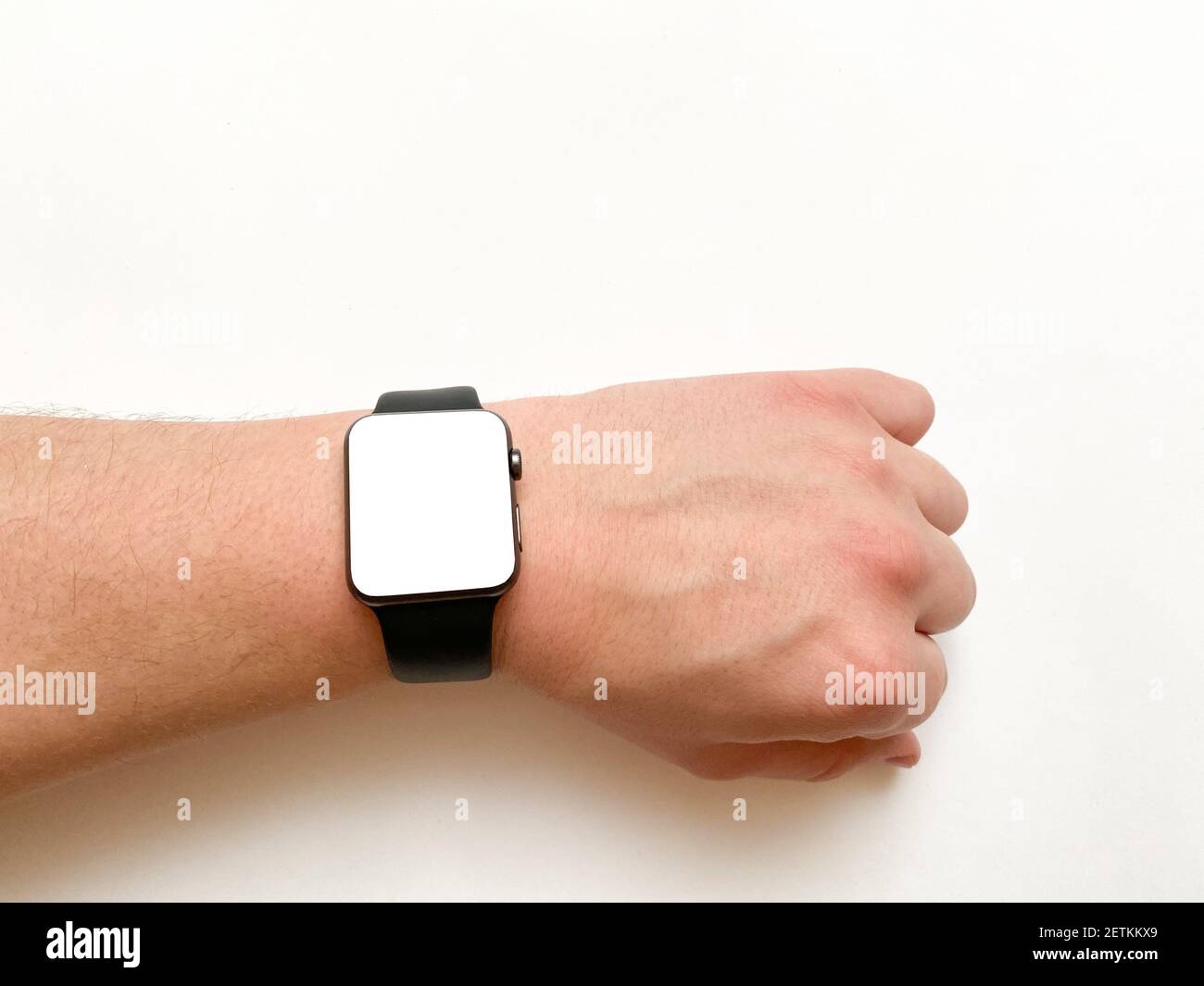 Smart watch wearable blank screen hi-res stock photography and images ...