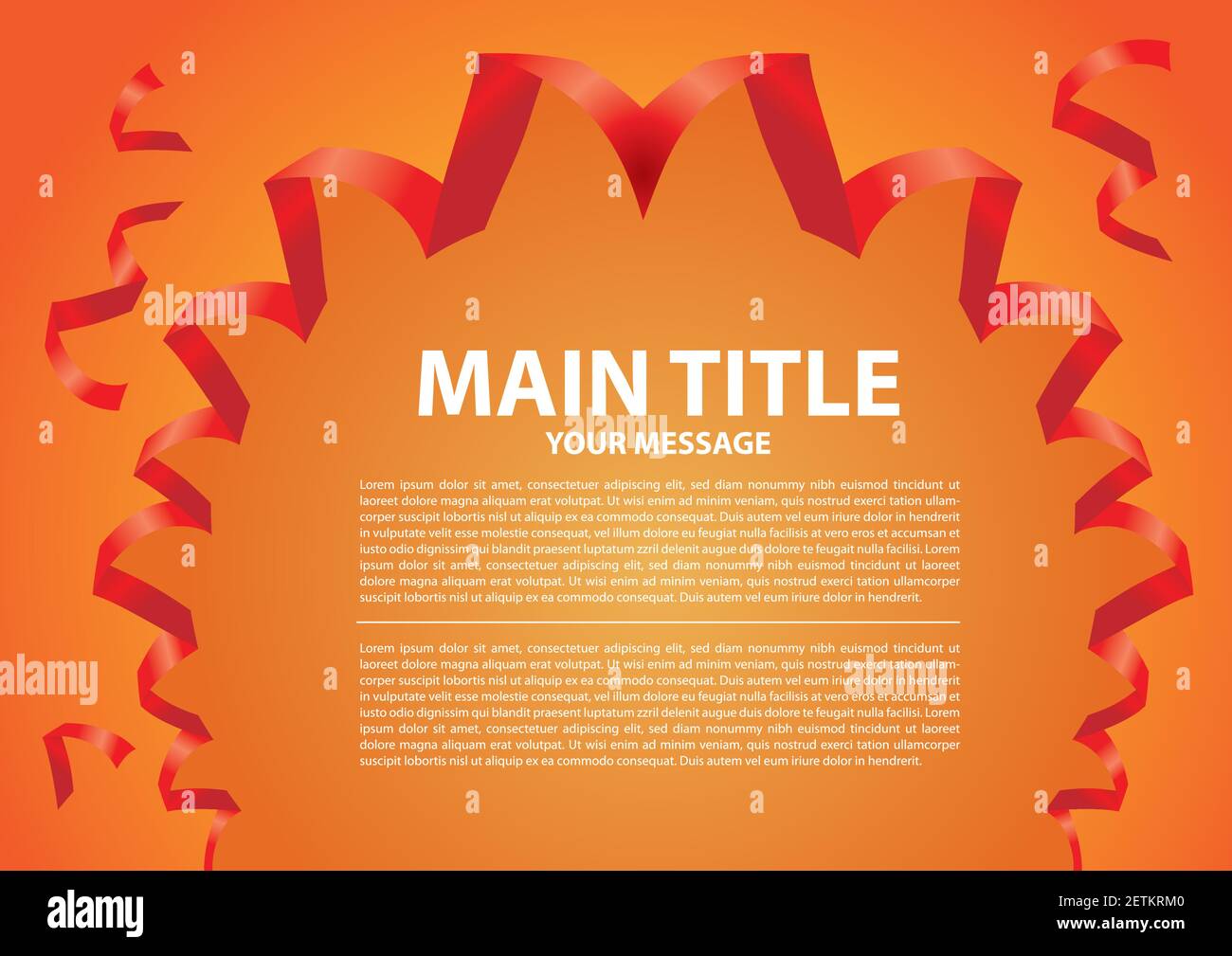 Layout design of red banners with own area for text. Vector ...