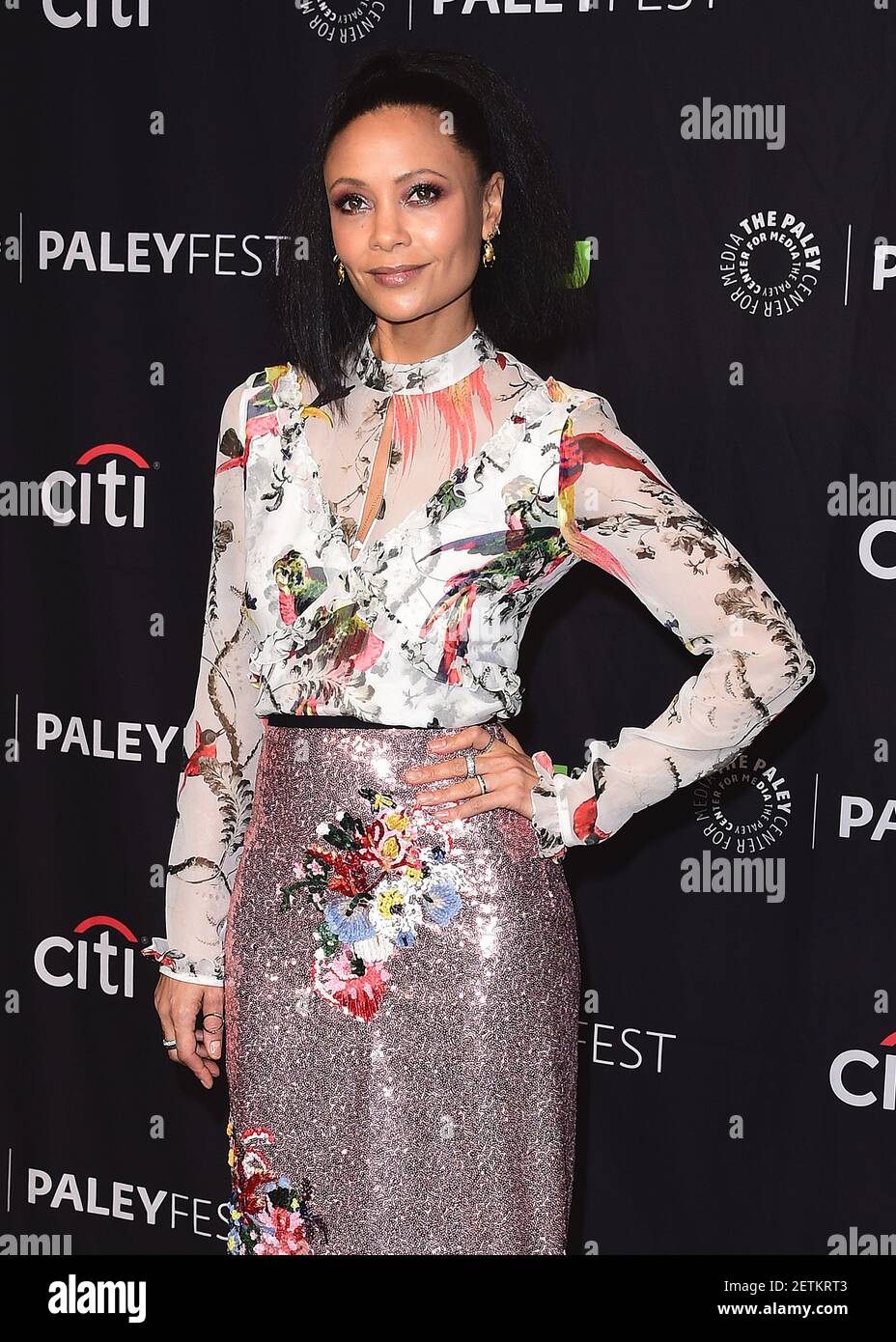 HOLLYWOOD, CA - MARCH 25: Thandie Newton at PaleyFest 2017 - "Westworld ...