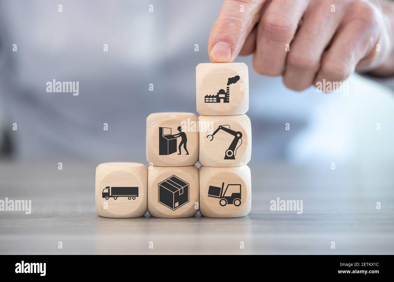 Manufacturing process icons hi-res stock photography and images - Alamy