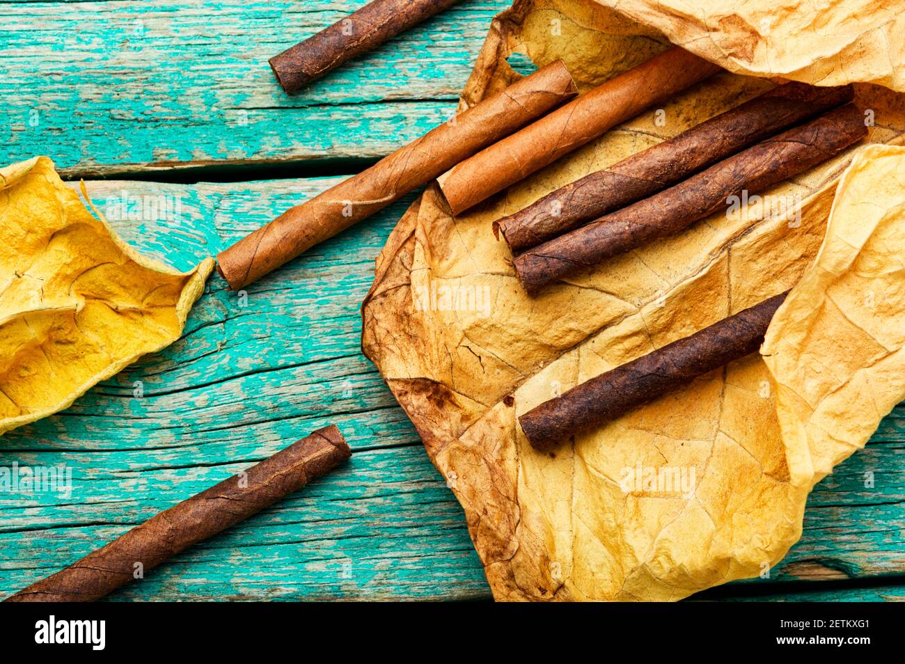 Tobacco Leaves Smoking