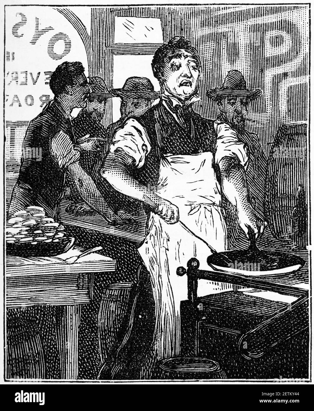 Vintage engraving food hi-res stock photography and images - Alamy