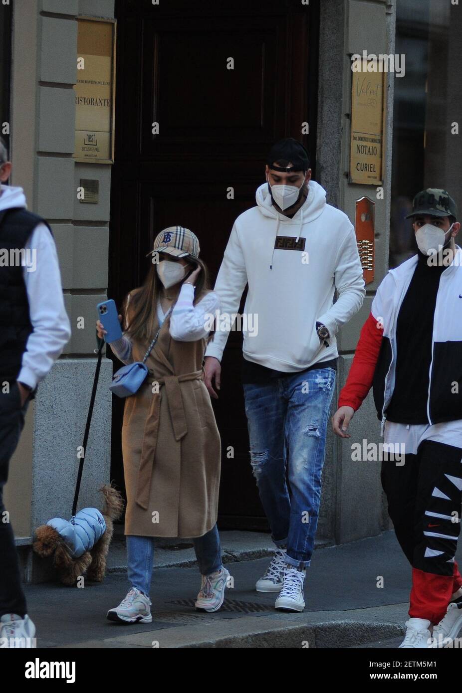 Milan, Gianluigi Donnarumma and girlfriend Alessia Elefante in the ...