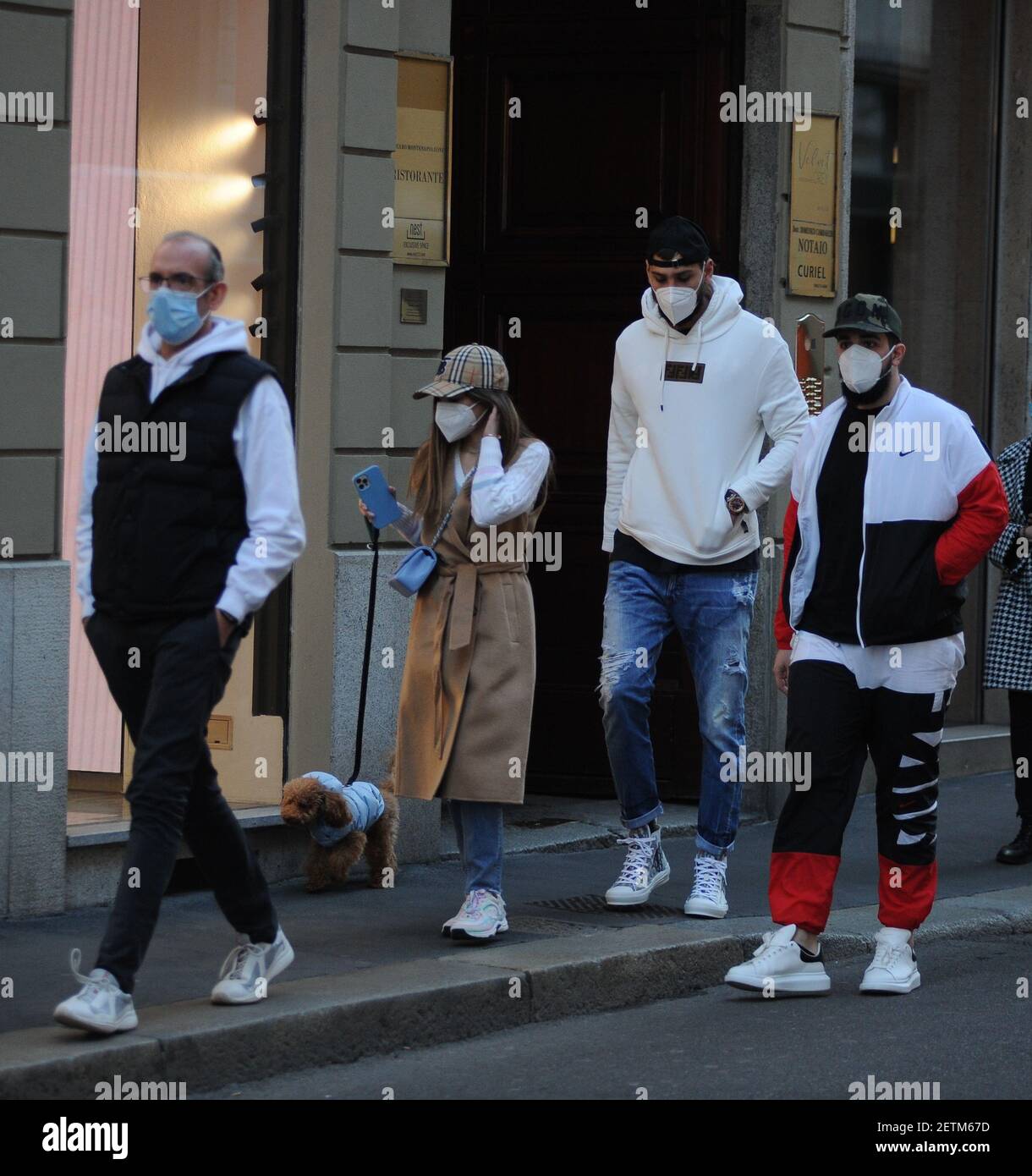 Milan, Gianluigi Donnarumma and girlfriend Alessia Elefante in the ...