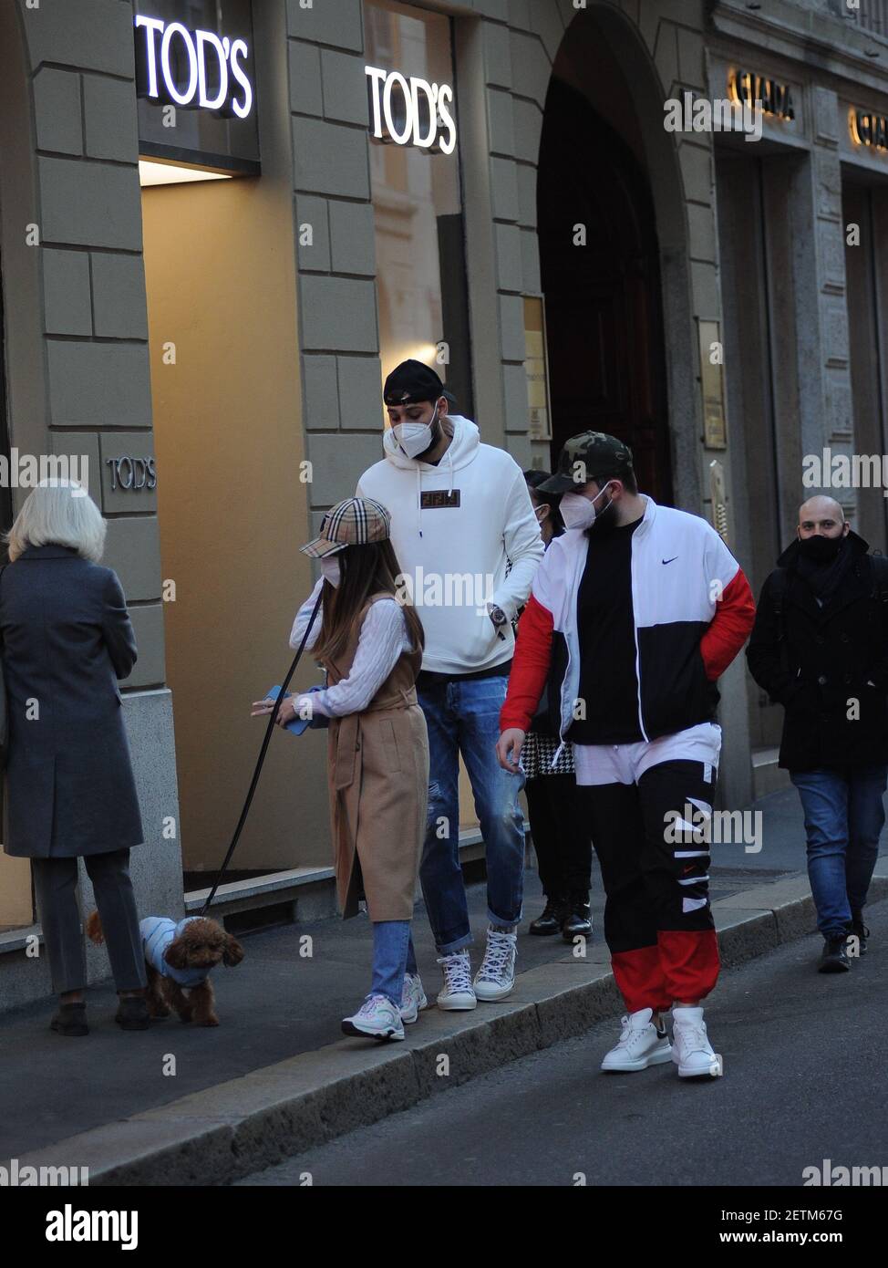 Milan, Gianluigi Donnarumma and girlfriend Alessia Elefante in the ...
