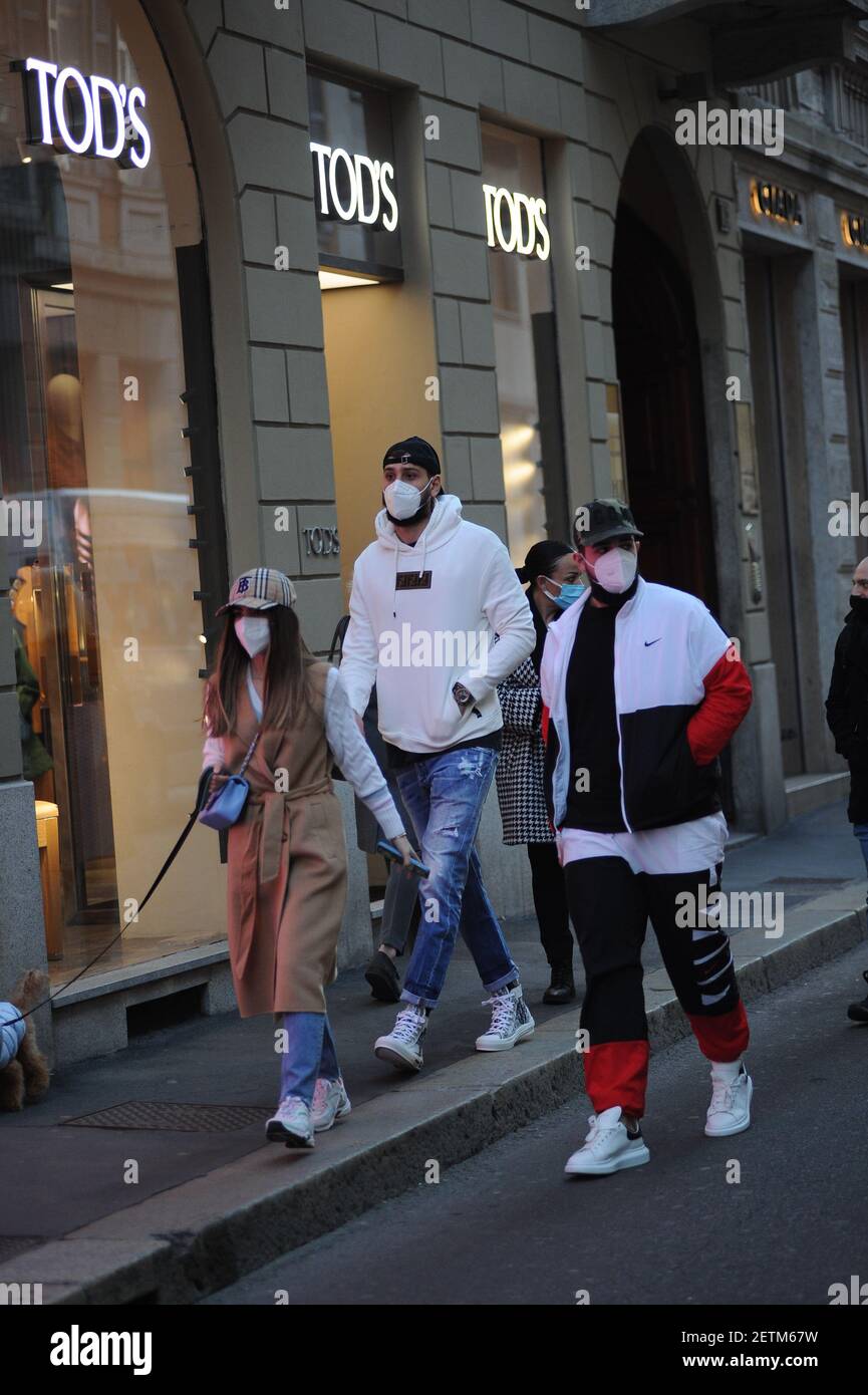 Milan, Gianluigi Donnarumma and girlfriend Alessia Elefante in the ...