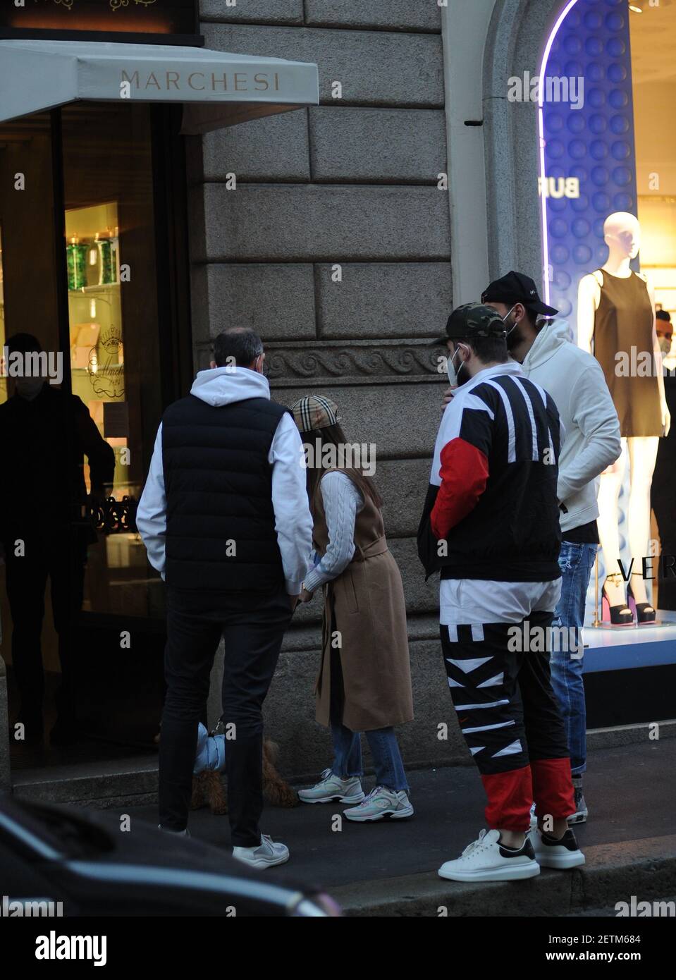 Milan, Gianluigi Donnarumma and girlfriend Alessia Elefante in the ...