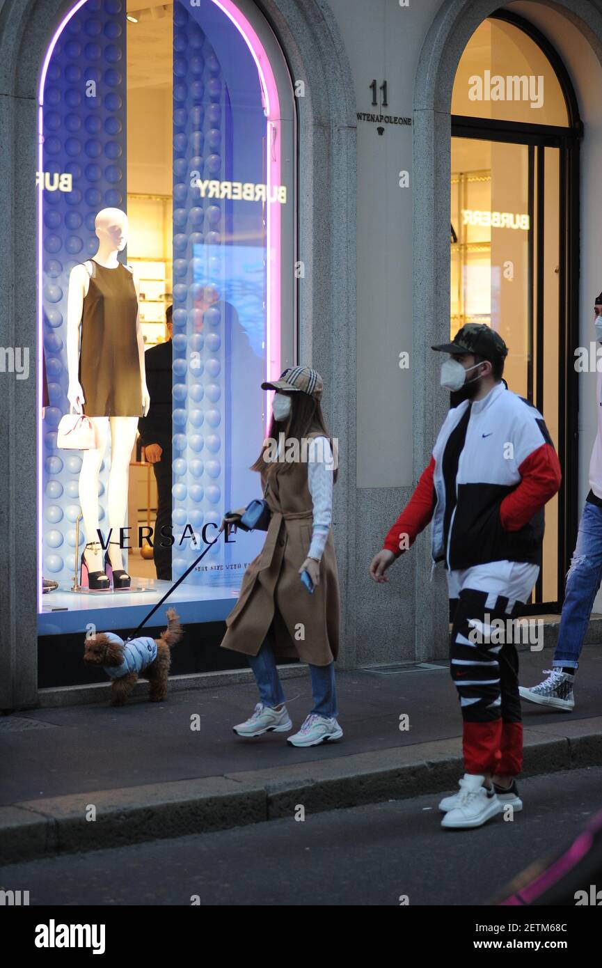 Milan, Gianluigi Donnarumma and girlfriend Alessia Elefante in the ...