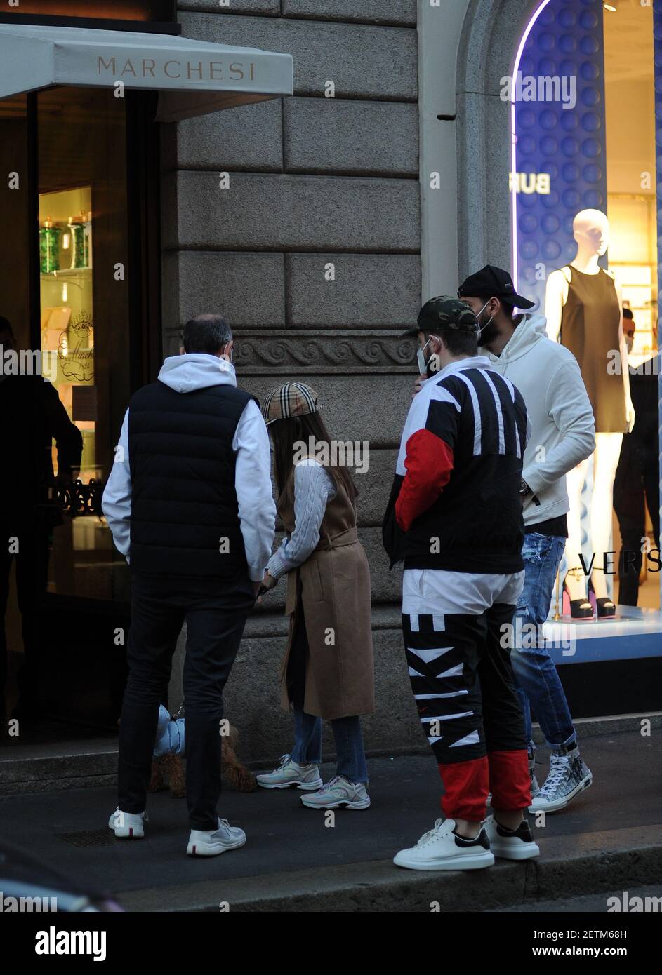 Milan, Gianluigi Donnarumma and girlfriend Alessia Elefante in the ...