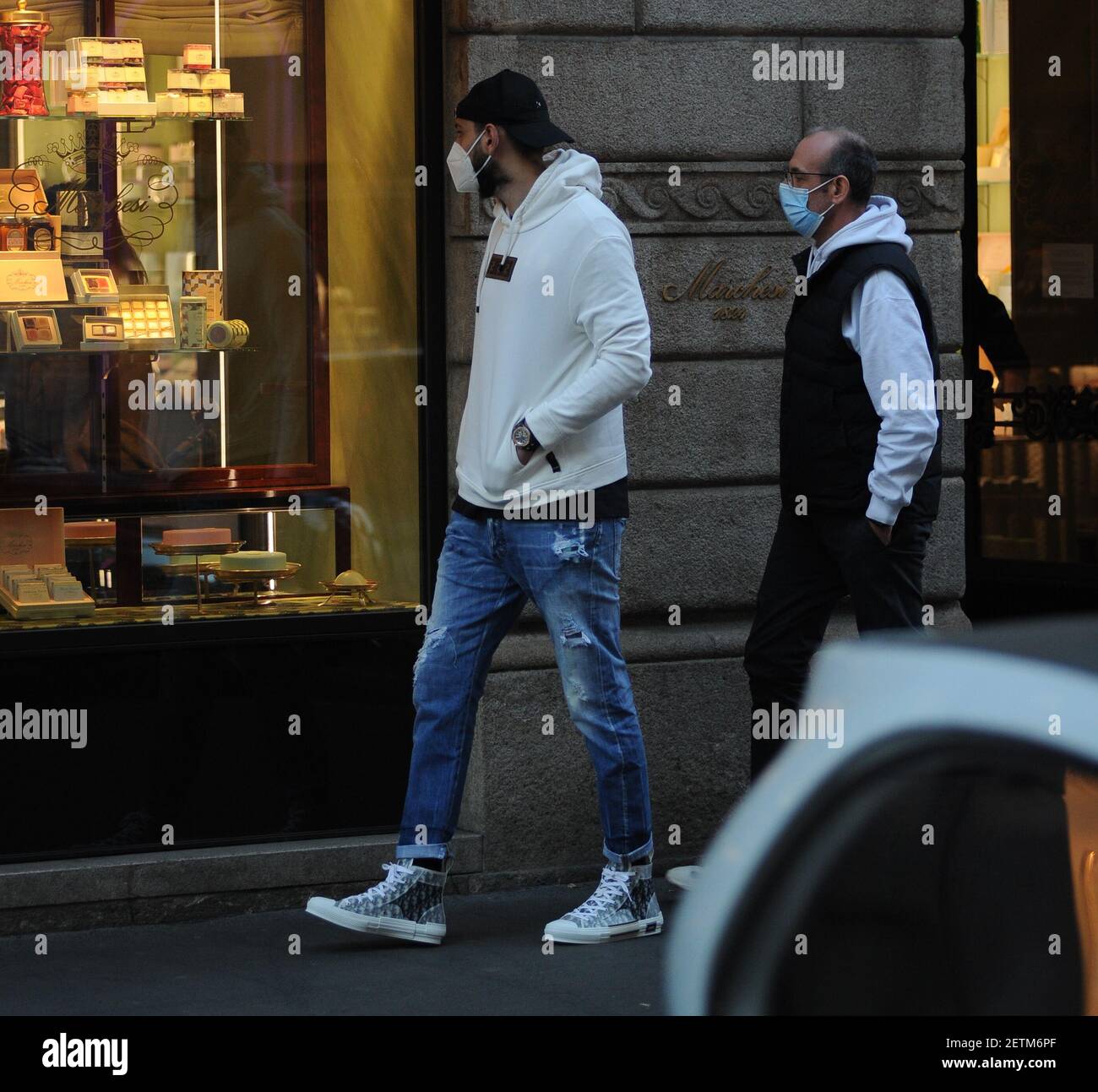 Milan, Gianluigi Donnarumma and girlfriend Alessia Elefante in the ...