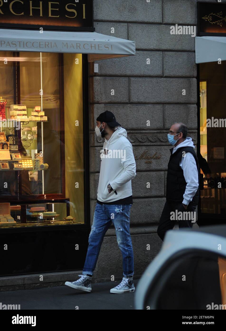 Milan, Gianluigi Donnarumma and girlfriend Alessia Elefante in the ...